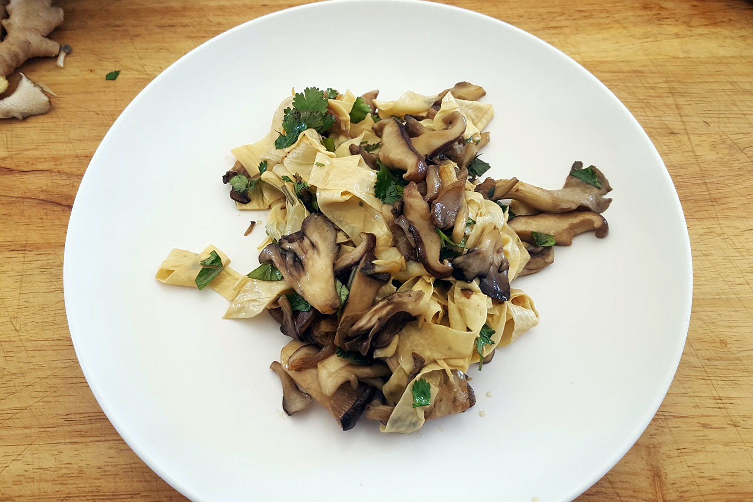 Roasted Mushroom and Yuba Salad : Foodwise