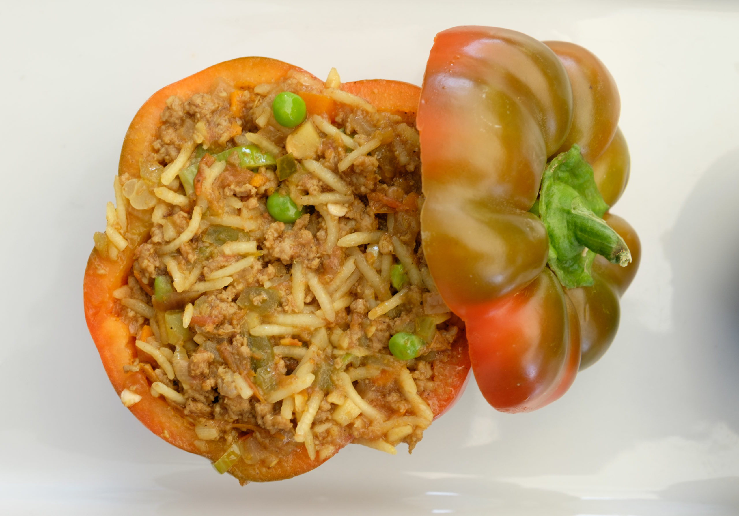Bell Peppers Stuffed with Lamb Keema and Rice : Foodwise