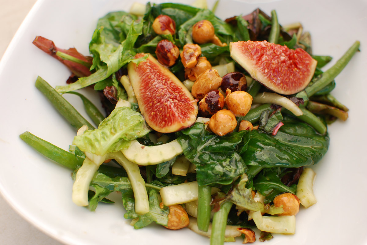 Green Beans And Figs With Hazelnut Dressing Foodwise