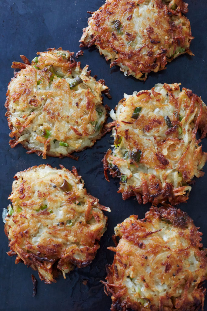 Root Vegetable Latkes with Old Country Sour Cream : Foodwise
