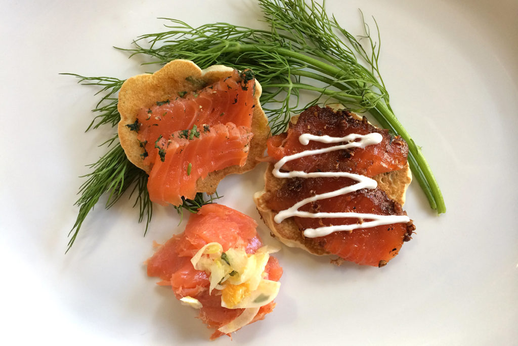 Cured Salmon Three Ways : Foodwise