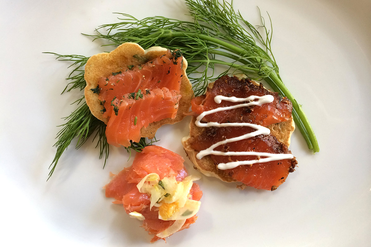 Cured Salmon Three Ways : Foodwise