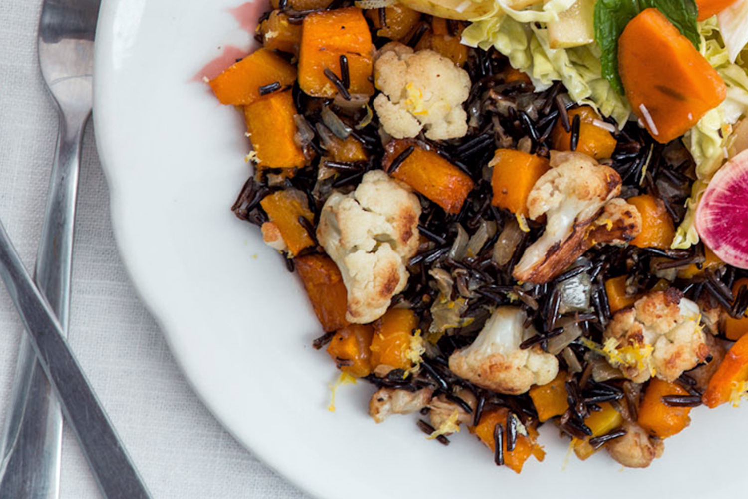 Wild Rice Risotto with Butternut Squash and Cauliflower : Foodwise