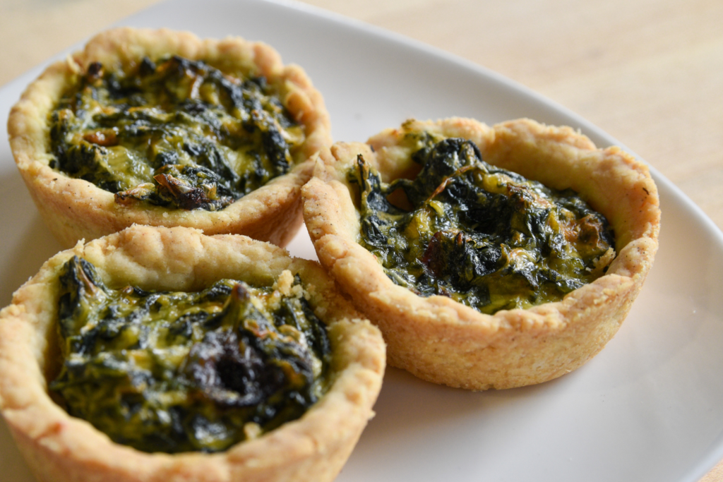 Garlicky Creamed Greens Pie & Magic Melted Butter Pie Dough : Foodwise
