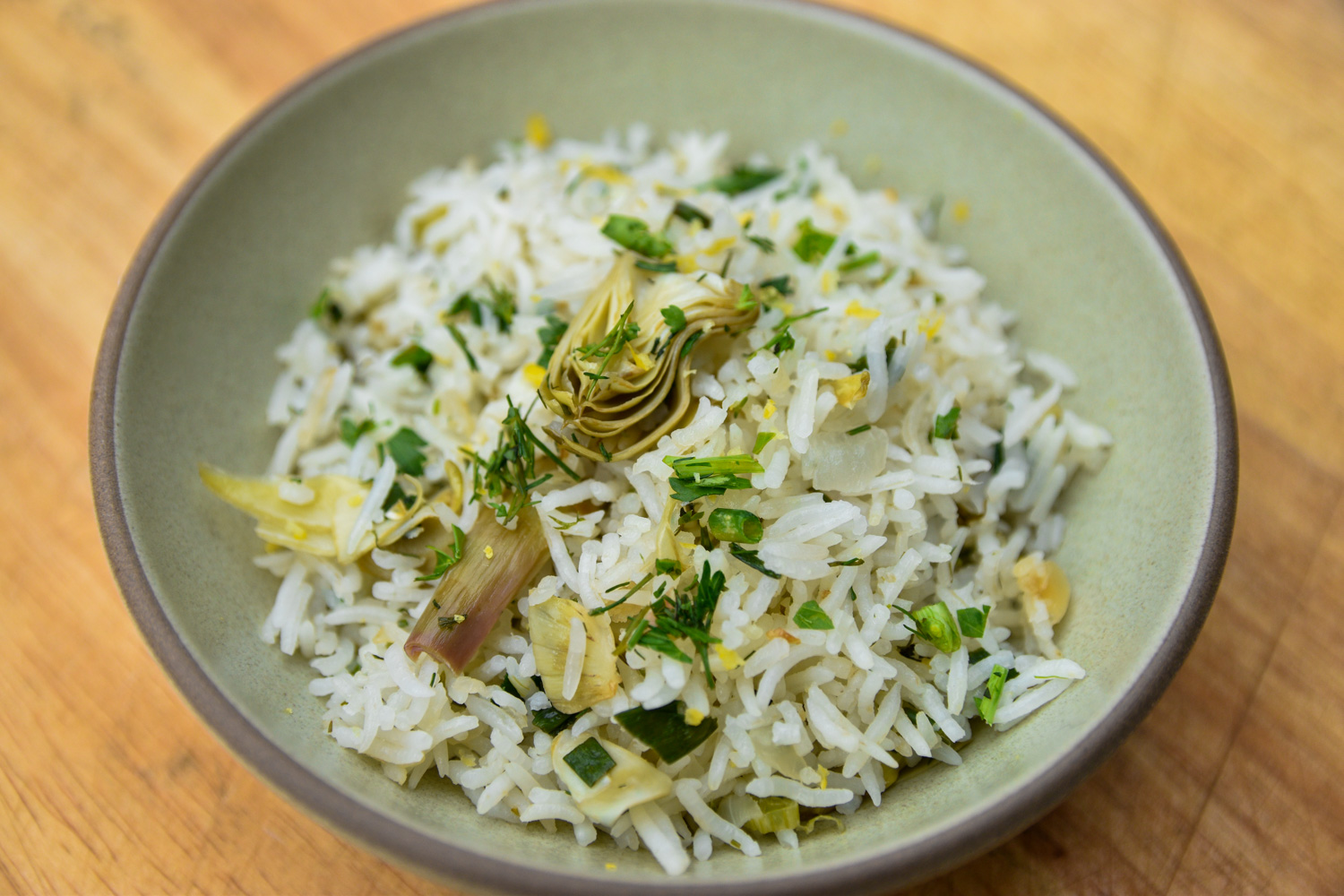 Turkish Spring Rice Pilaf with Artichokes (Enginarli Bahar Pilavi ...