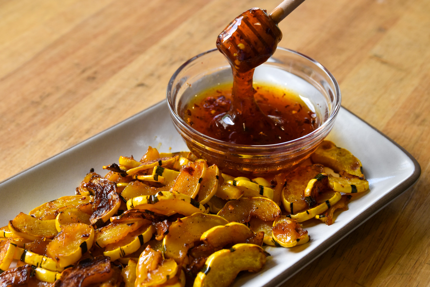 Hot Honey Glazed Winter Squash : Foodwise